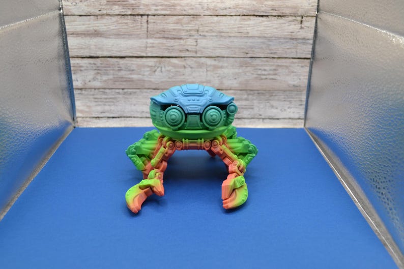 3D Printed Flexi Cyber Crab - Etsy