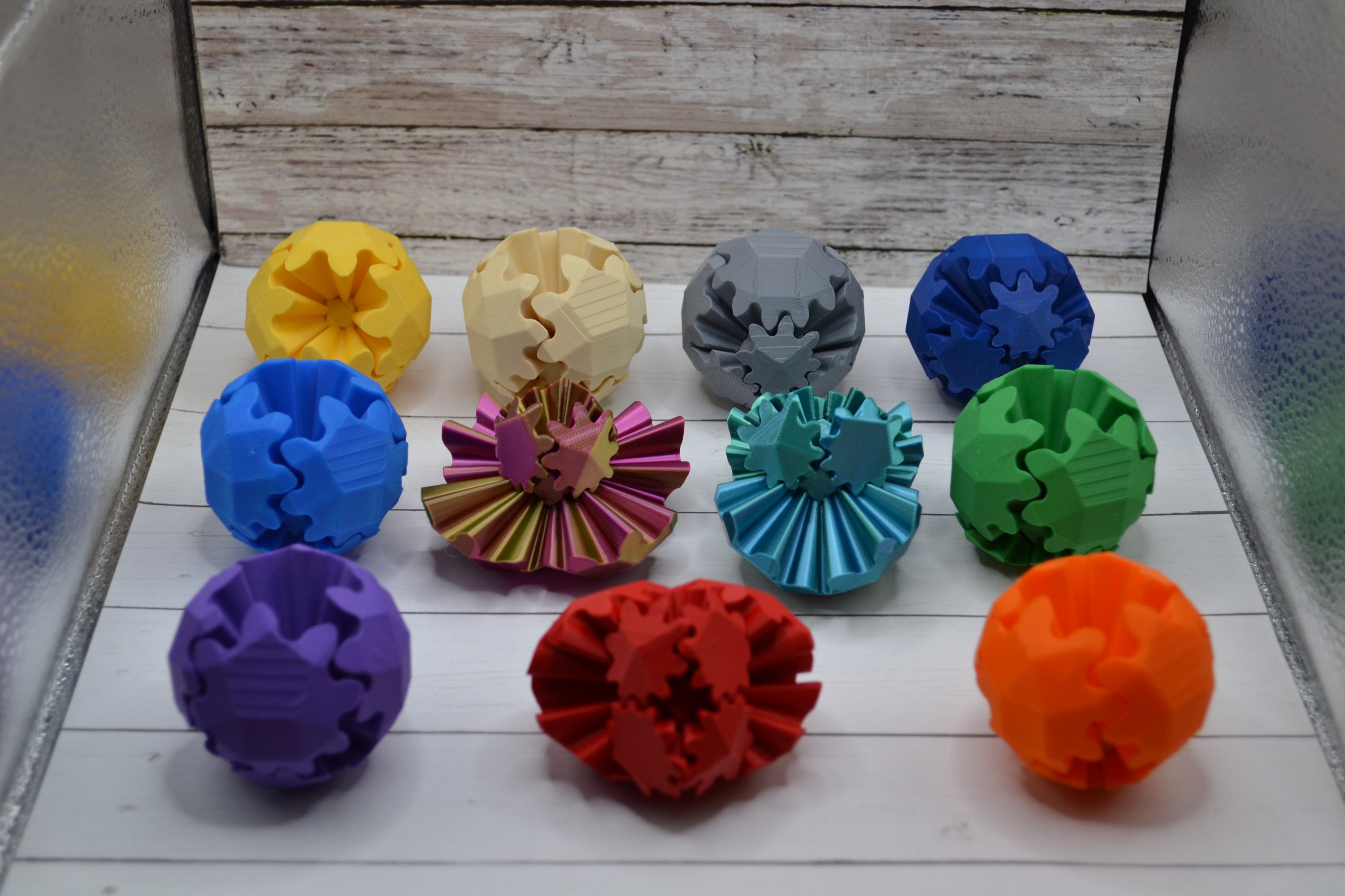 Gear Rhombo Junior Jr. the Spirit of Mini Gear Sphere Fidget Ball Toy ...