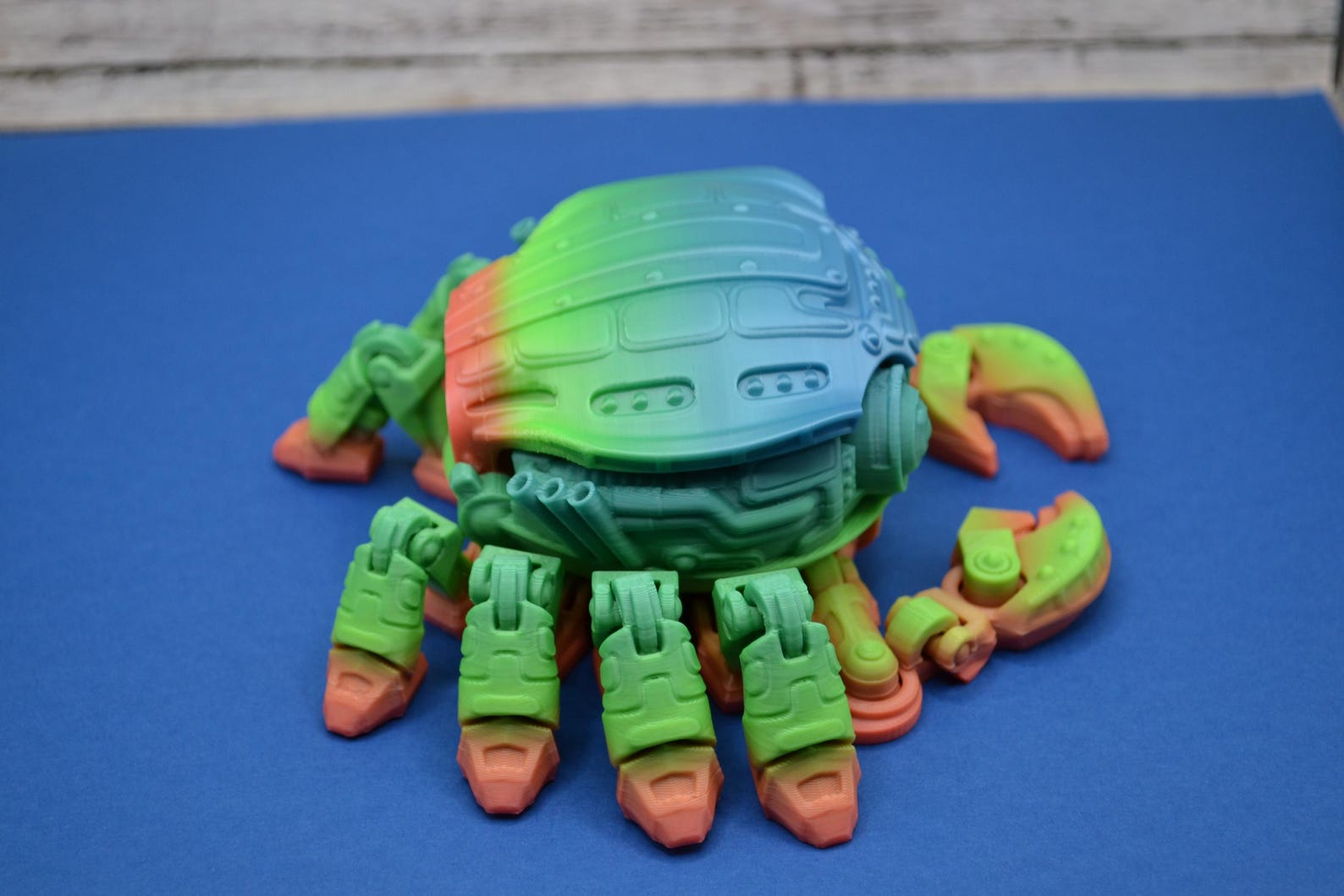 3D Printed Flexi Cyber Crab - Etsy