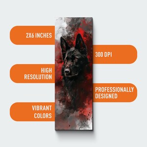 Dog Themed Digital Bookmarks Printable Bookmark Set 10 Unique Designs ...