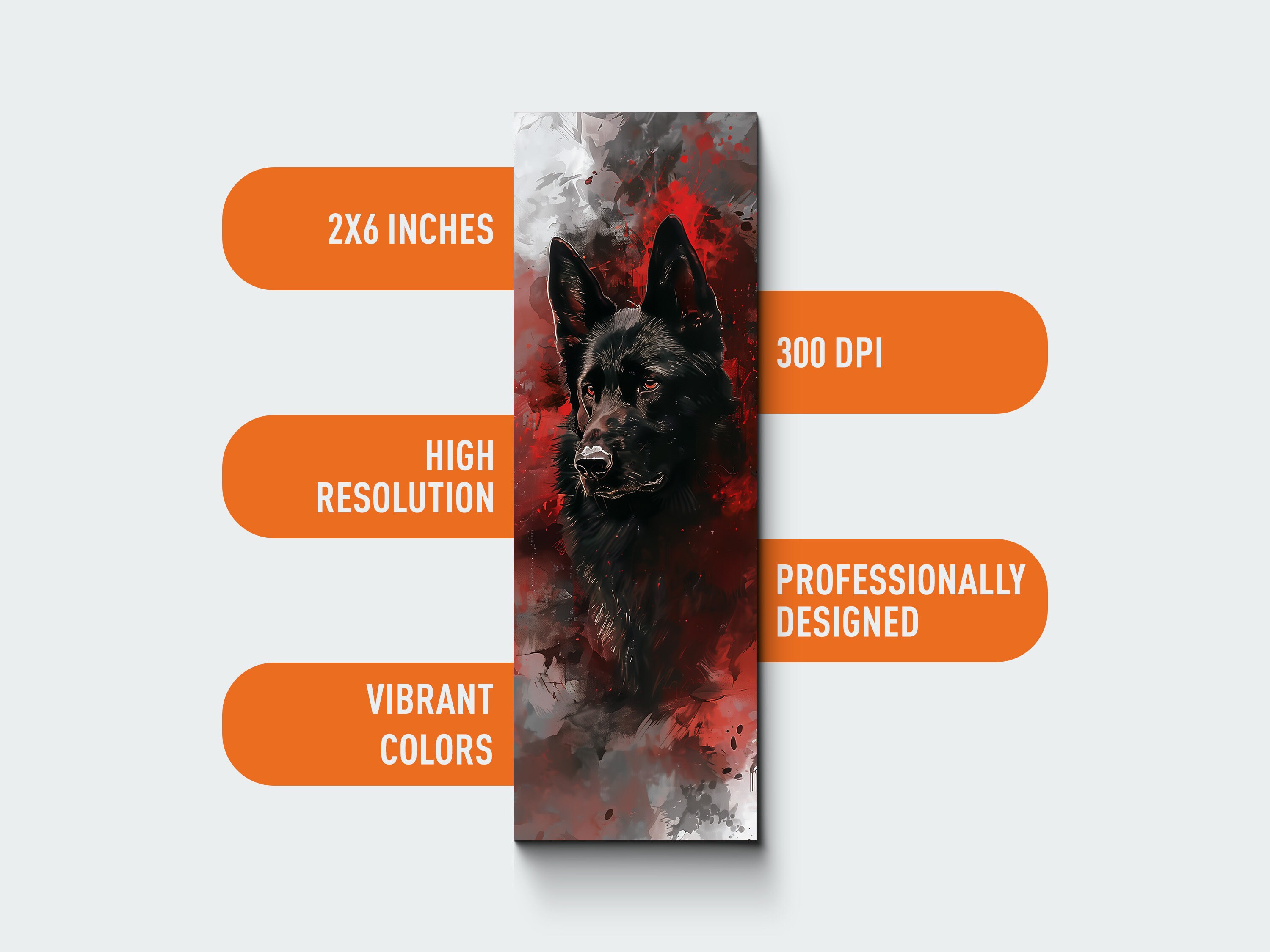 Dog Themed Digital Bookmarks Printable Bookmark Set 10 Unique Designs ...