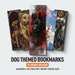 Dog Themed Digital Bookmarks Printable Bookmark Set 10 Unique Designs ...