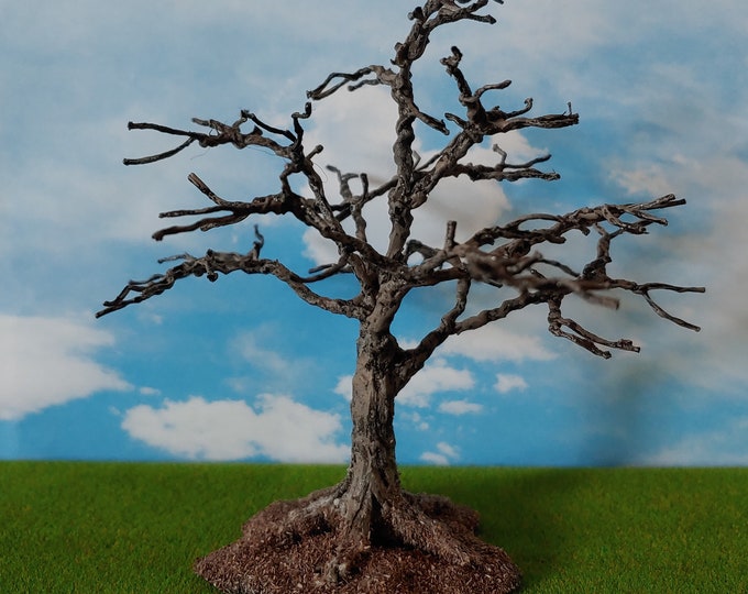 4-1/2 Miniature Bare Leafless Dead Tree for Dollhouse, Railroad ...