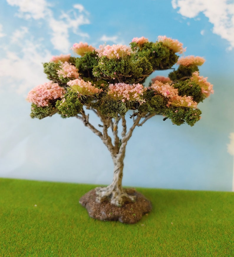 Miniature Summer Crepe Myrtle Tree for Dollhouse Diorama - Etsy