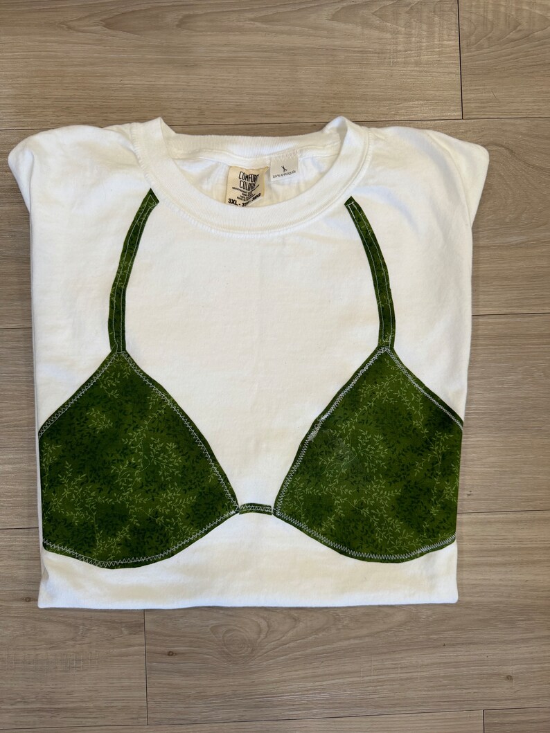 Bikini Handmade Applique / Patchwork T Shirt - Etsy