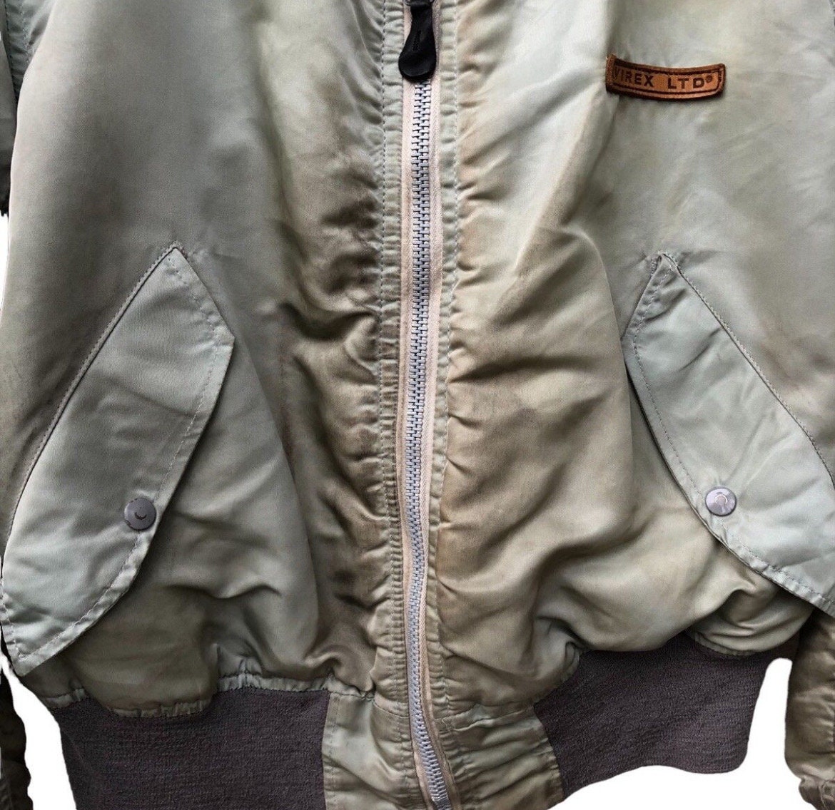 Vintage Trashed Avirex Usa Bomber Type Ma 1 Sunfaded Jacket Made in Usa - Etsy