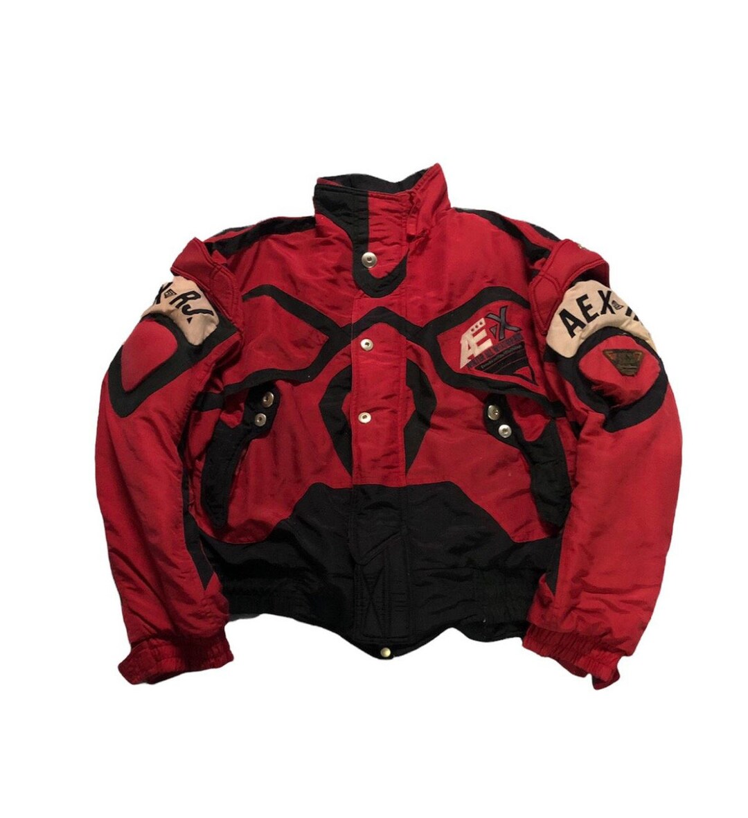 Vintage Distressed Biker Jacket Kiss Racing Team Street Drag Winter All ...