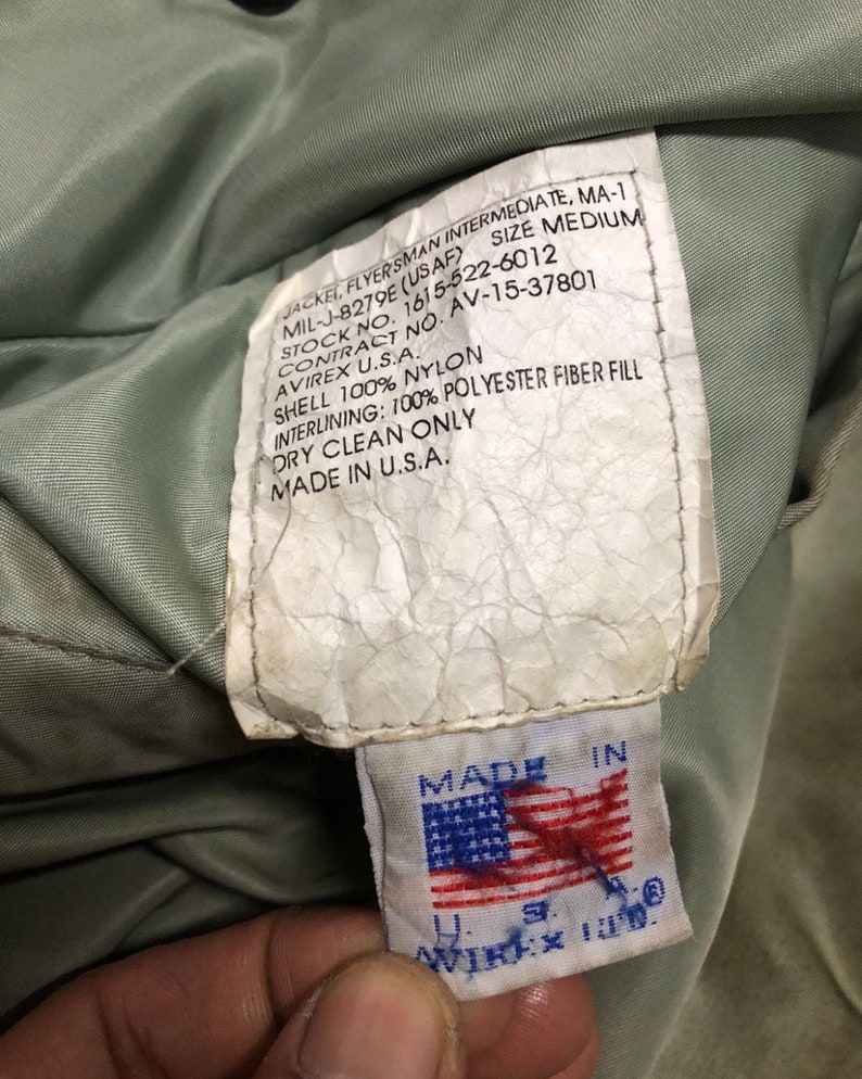 Vintage Trashed Avirex Usa Bomber Type Ma 1 Sunfaded Jacket Made in Usa - Etsy
