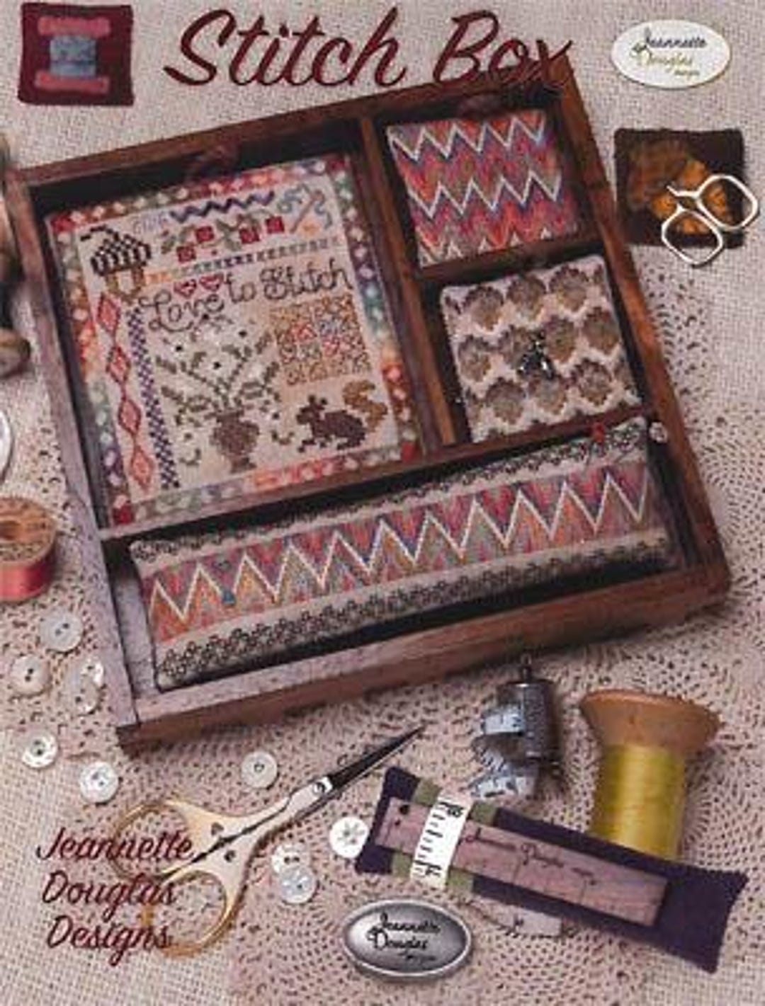 Jeannette Douglas Designs, Stitch Box, Cross Stitch Paper Pattern - Etsy