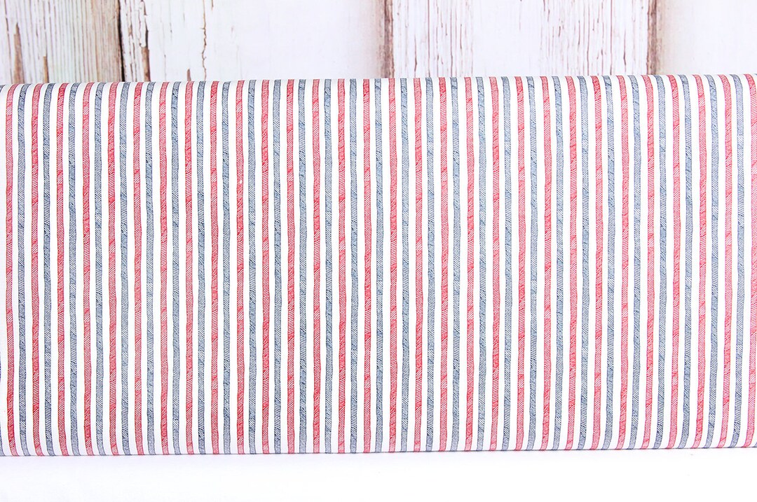 Moda Fabrics, Stateside by Sweetwater Fabrics, Blue, Red, and Cream ...