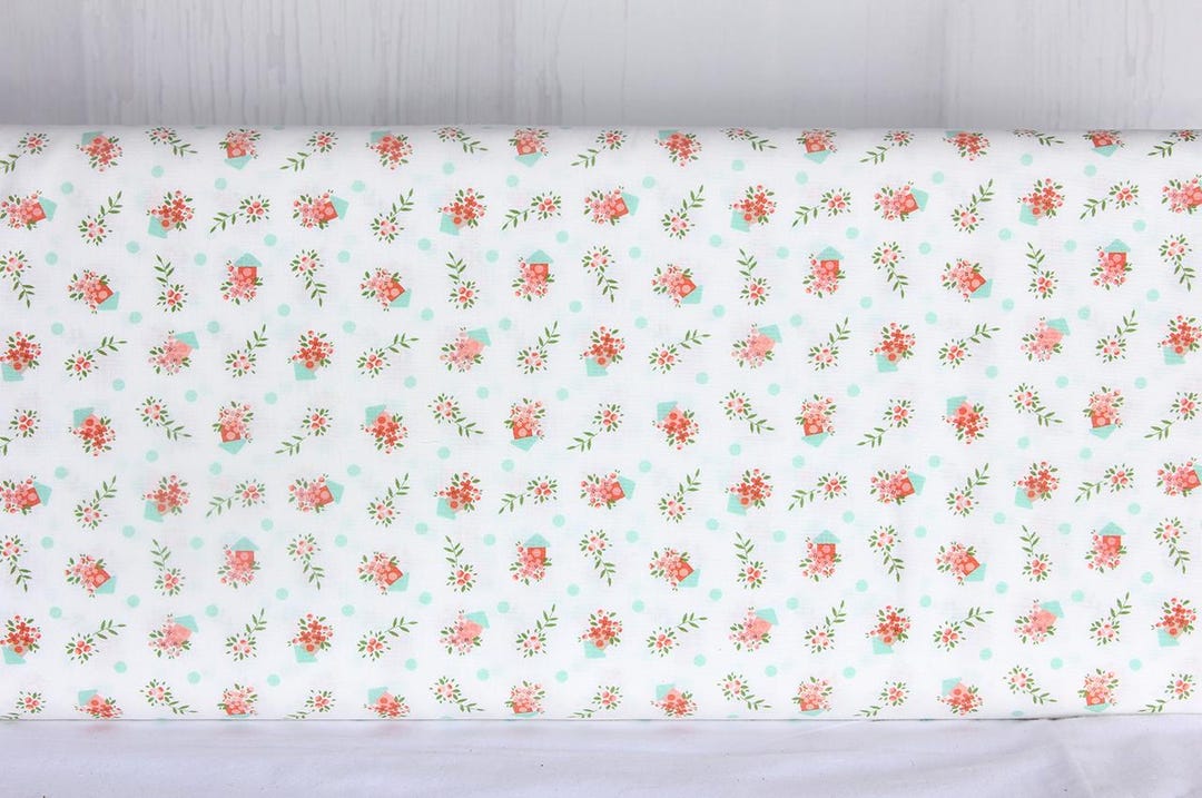 Moda Fabrics, Abloom by Corriander Quilts, Birdhouses Cloud White, 29213-11, 100% Quilting ...