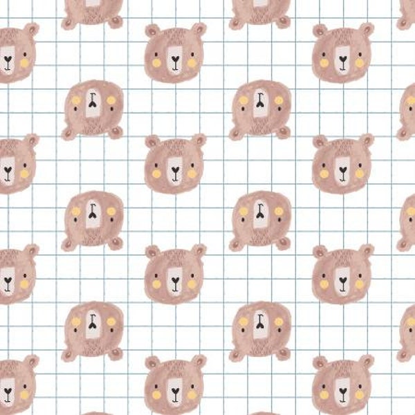 Brown Bear Brown Bear Fabric - Etsy