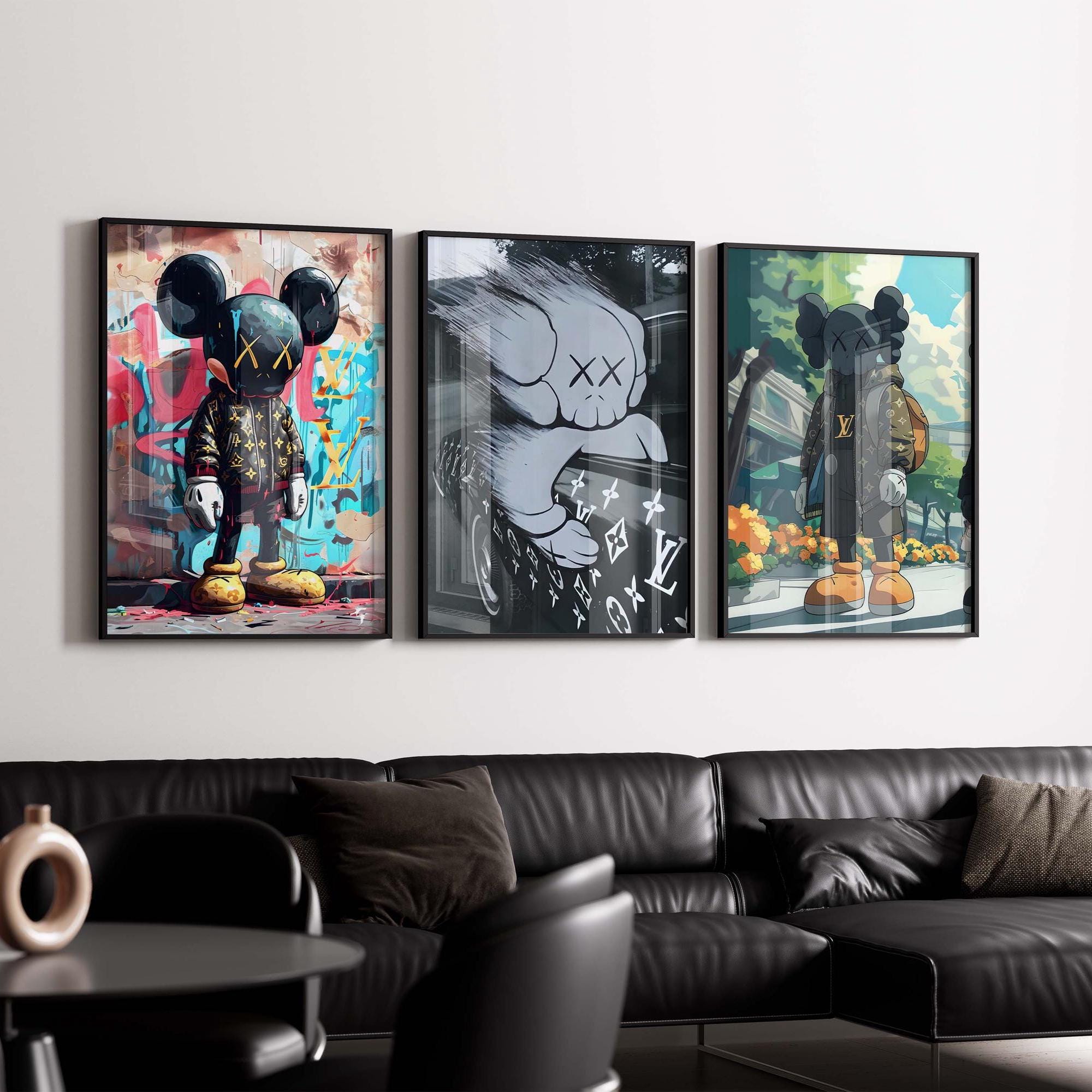 Hypebeast Toys Poster Set of 3, Hypebeast Figure Printable Wall Art ...