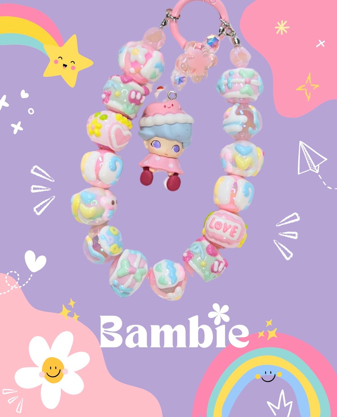 Popmart Pastel Dimoo Mobile Wrist Strap - Etsy