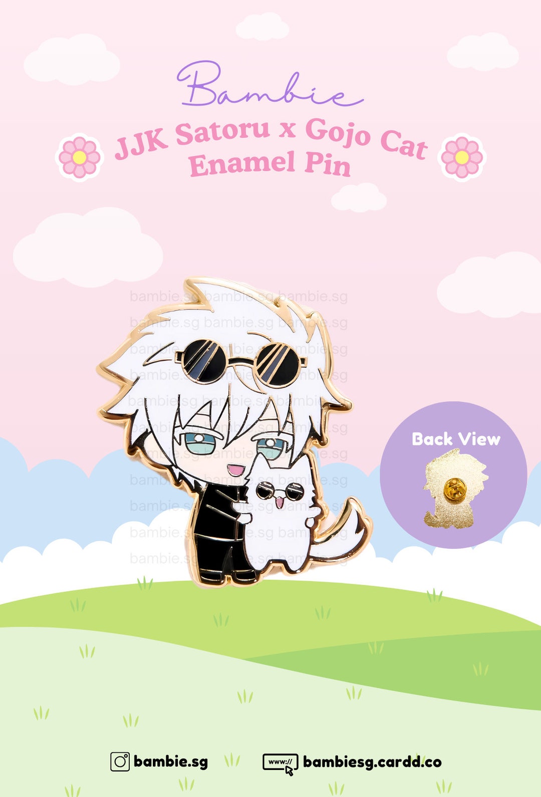 Jujutsu Kaisen Satoru X Gojo Cat Enamel Pin - Etsy