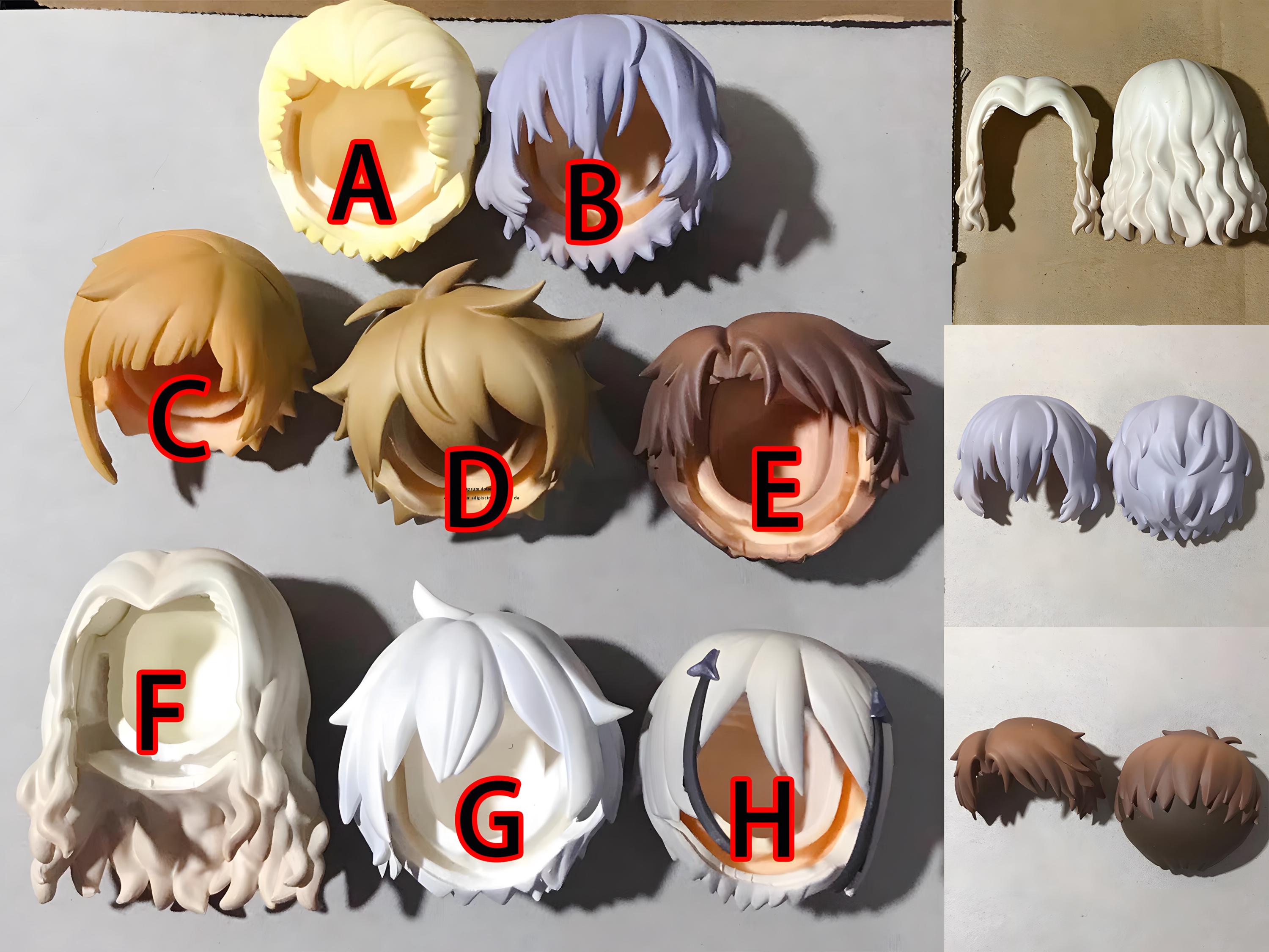 8 Size Nendoroid Hair / Nendoroid Hair / Gsc Hair / Ob11 Hair / Ymy ...