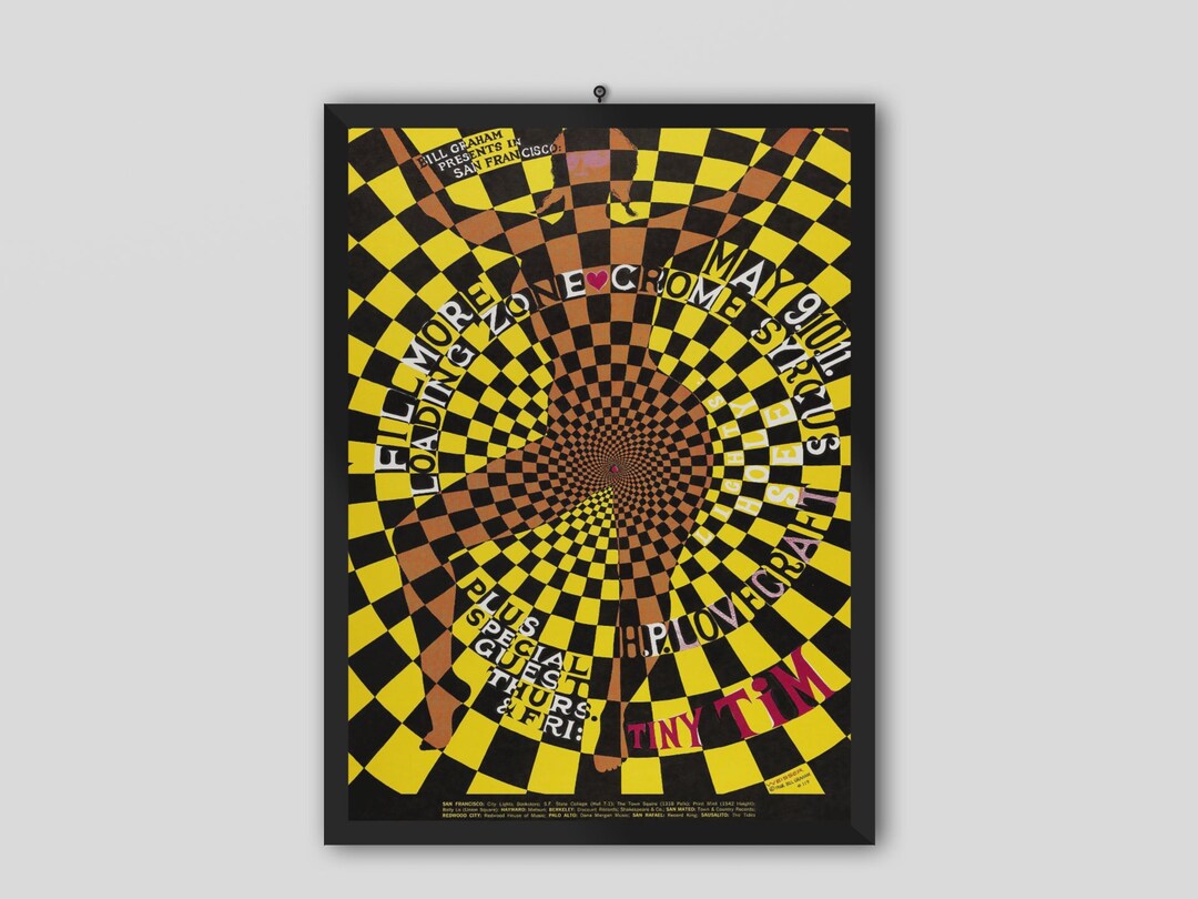 Loading Zone, Tiny Tim 1968 Fillmore Concert Poster - Etsy