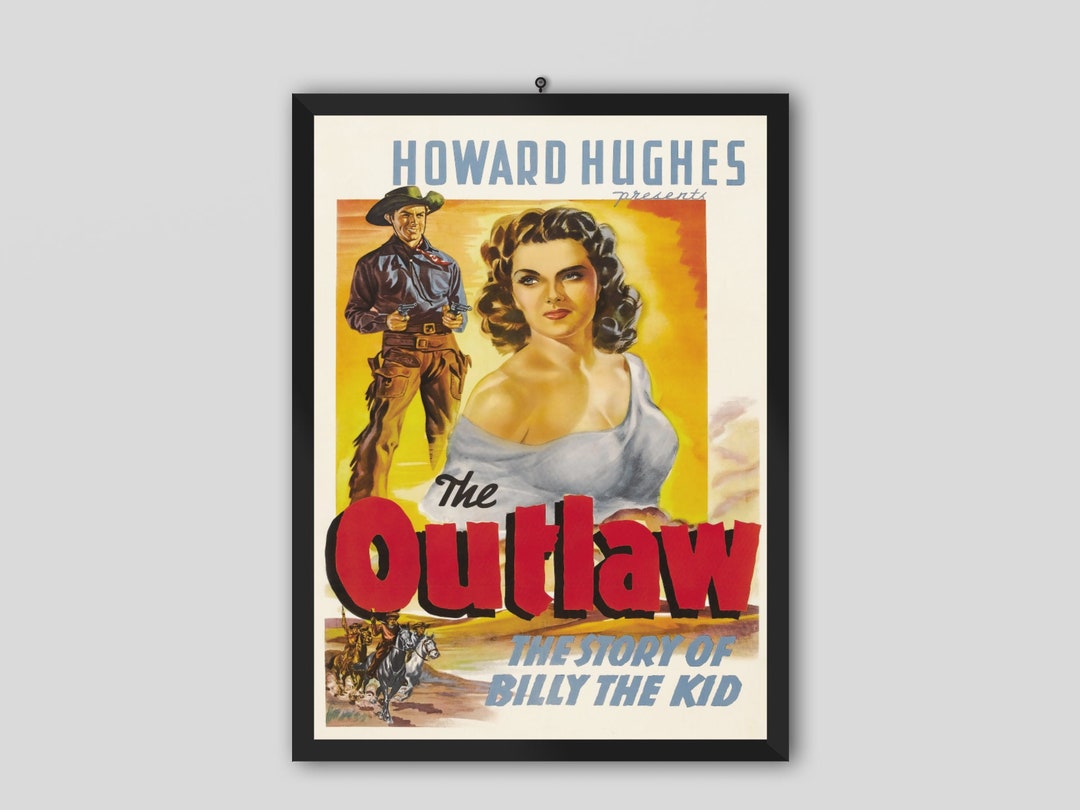 The Outlaw 1943 Movie Poster. Howard Hughes and Howard Hawks Movie ...