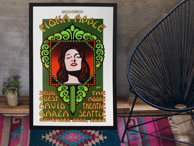 Fiona Apple Seattle Tour 2005 Poster. With David Garza. Rare Poster ...