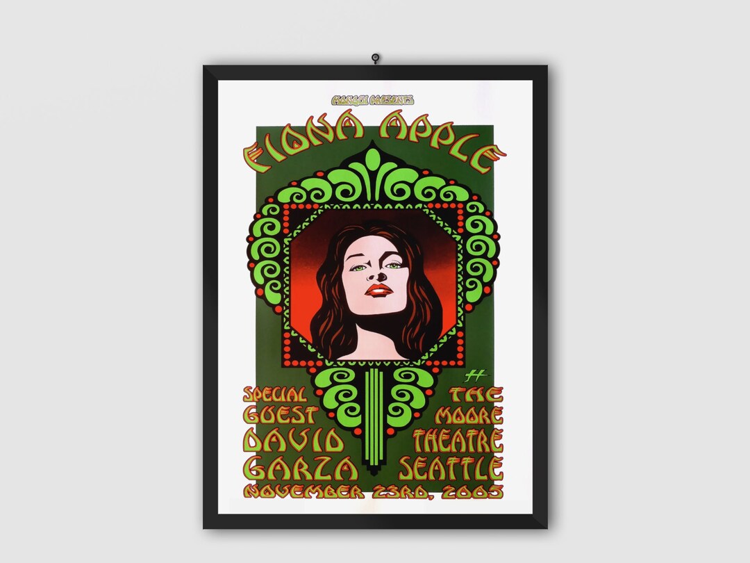Fiona Apple Seattle Tour 2005 Poster. With David Garza. Rare Poster ...