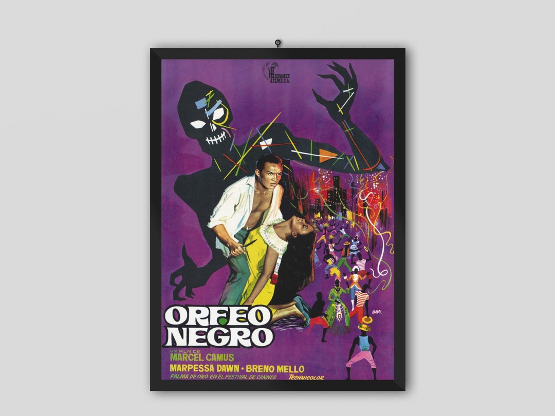 Black Orpheus 1959 Spanish Movie Poster. Marcel Camus Movie. Breno ...