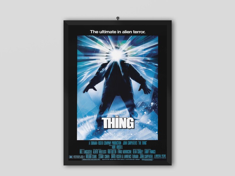 The Thing 1982 Movie Poster. John Carpenter Movie. Kurt Russell ...
