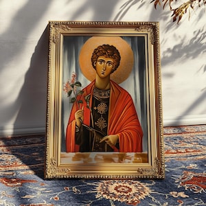 St. Tryphon Icon Art Print: Byzantine Christian Illustration (digital ...