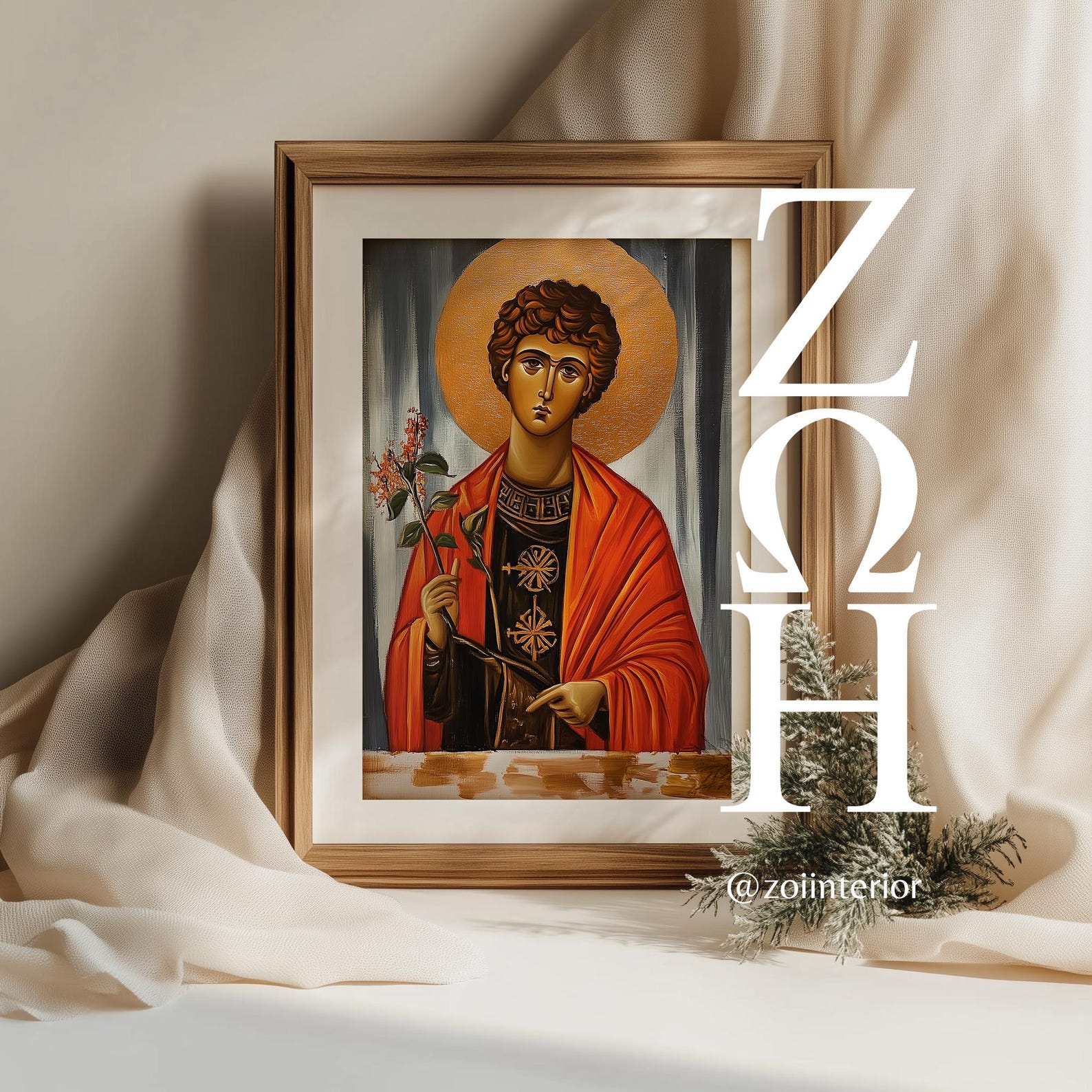 St. Tryphon Icon Art Print: Byzantine Christian Illustration (digital ...