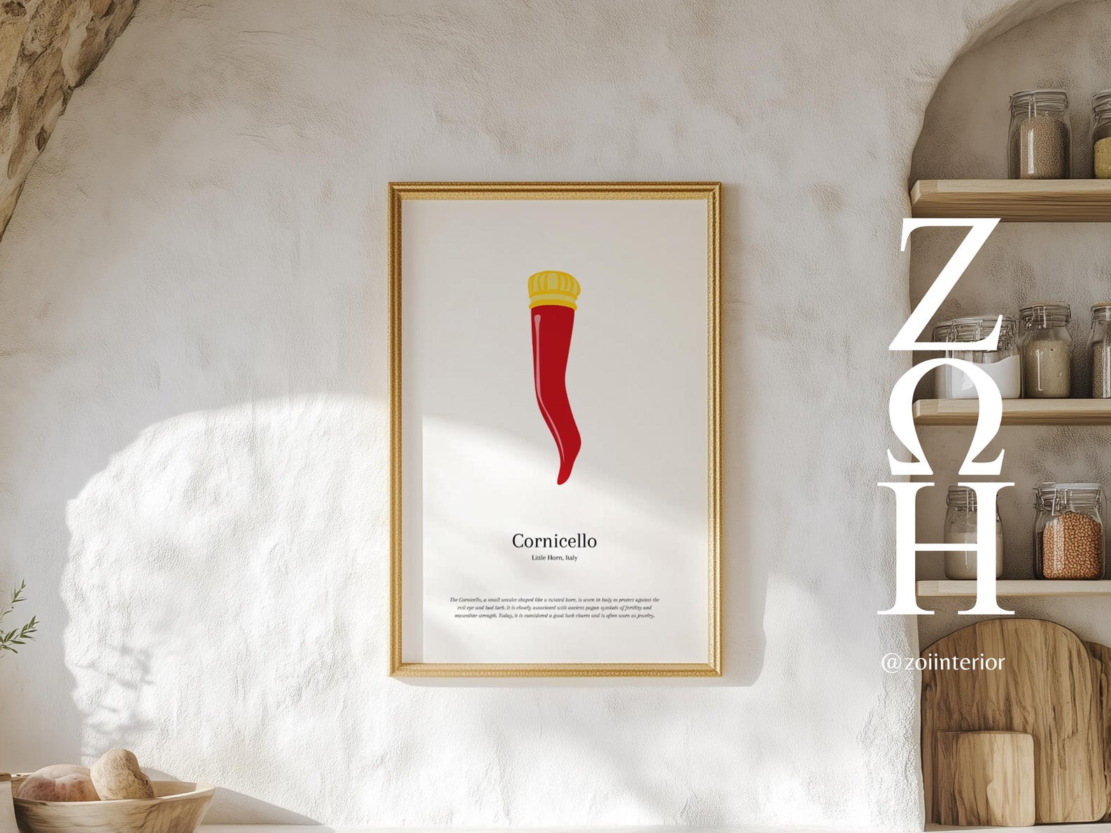 Italian Cornicello Print: Lucky Horn Art (digital Download) - Etsy