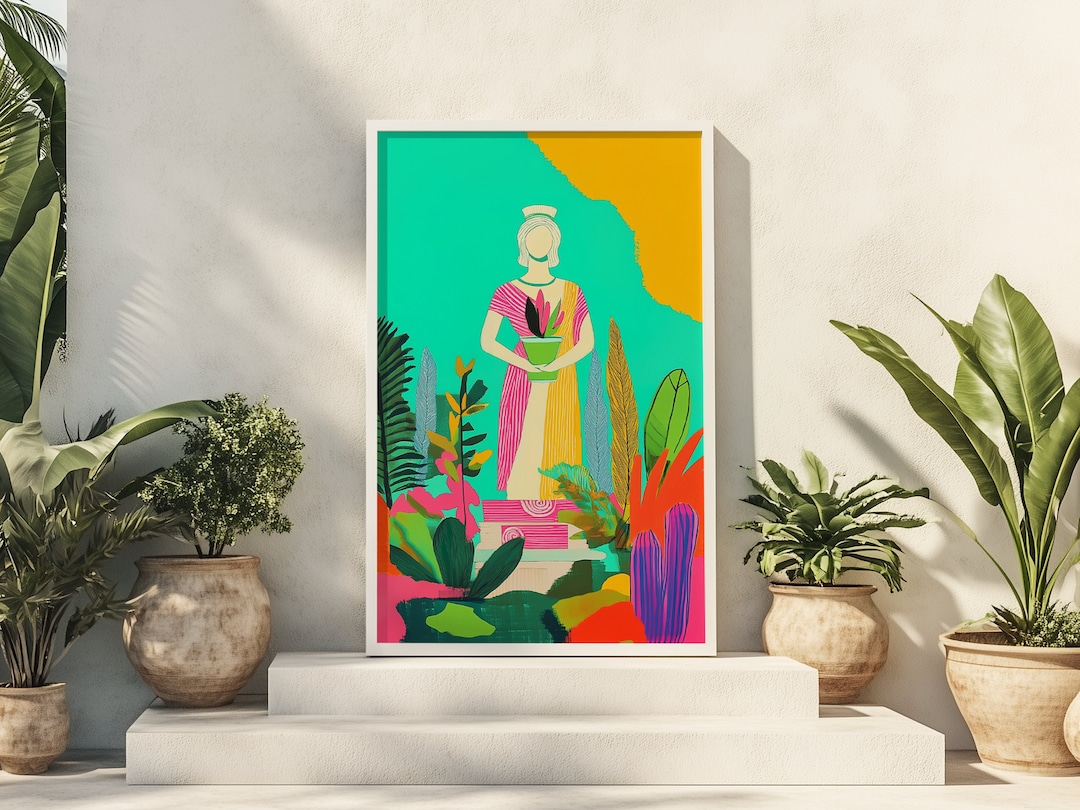 Demeter, Greek Goddess Digital Print, Modern Pop Art Greek Mythology ...