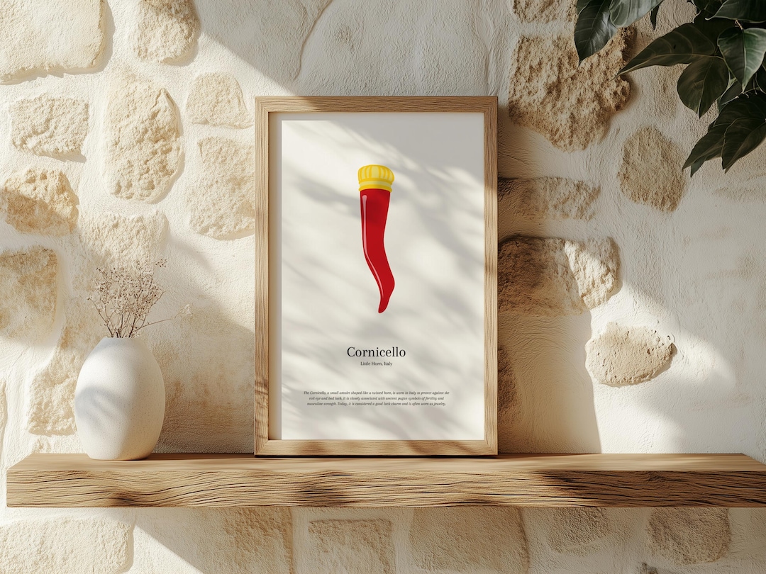 Italian Cornicello Print: Lucky Horn Art (digital Download) - Etsy