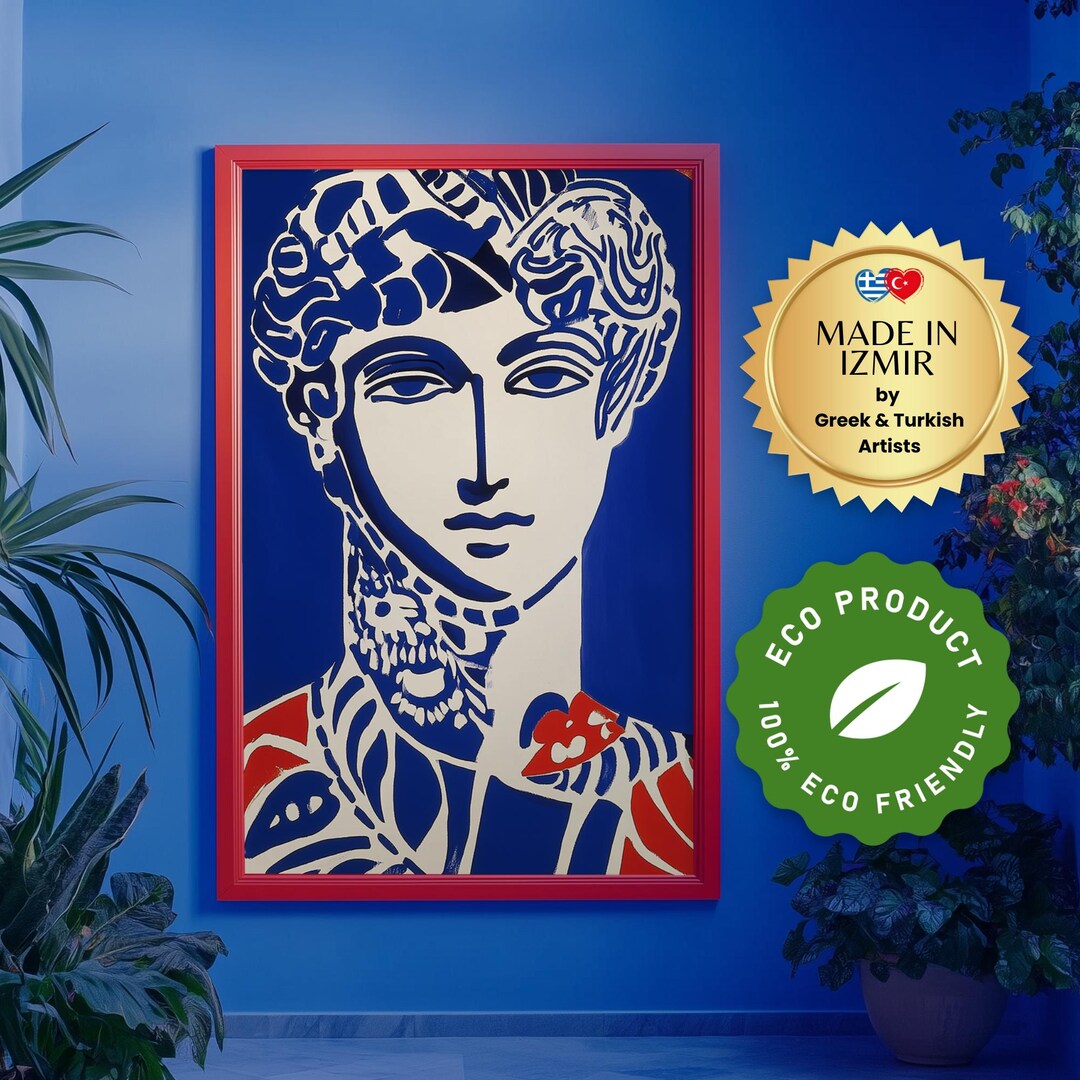 Adonis, Greek Gods Digital Print, Minimalist Navy Greek Mythology ...