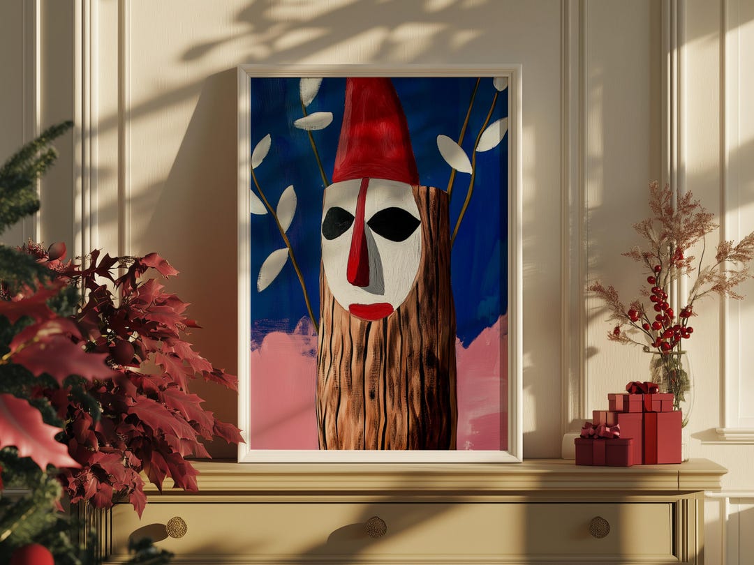 Caga Tió Print, Catalan Christmas Log Art (digital Download) - Etsy
