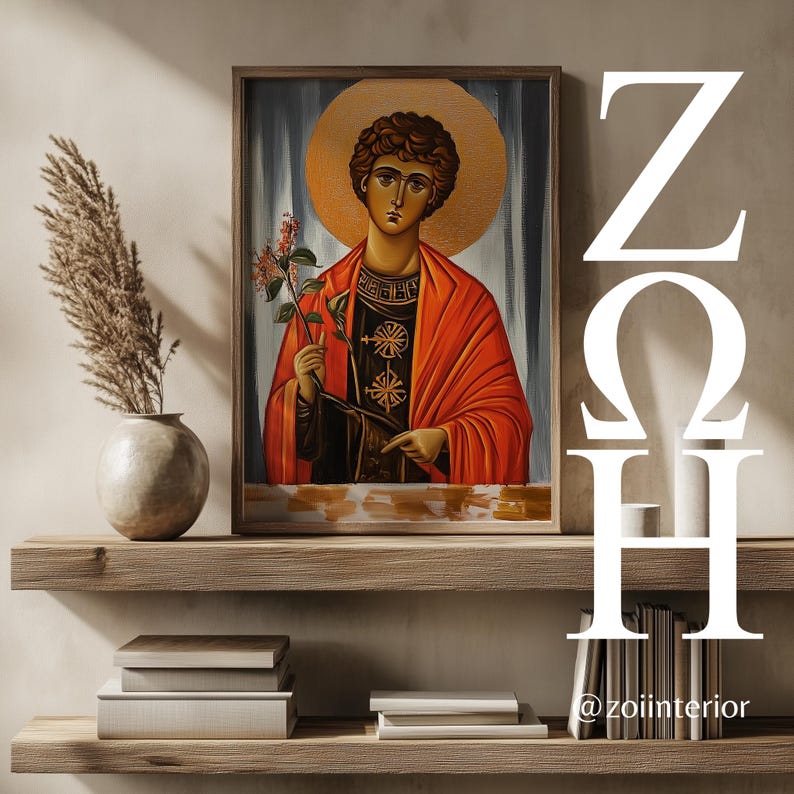 St. Tryphon Icon Art Print: Byzantine Christian Illustration (digital ...