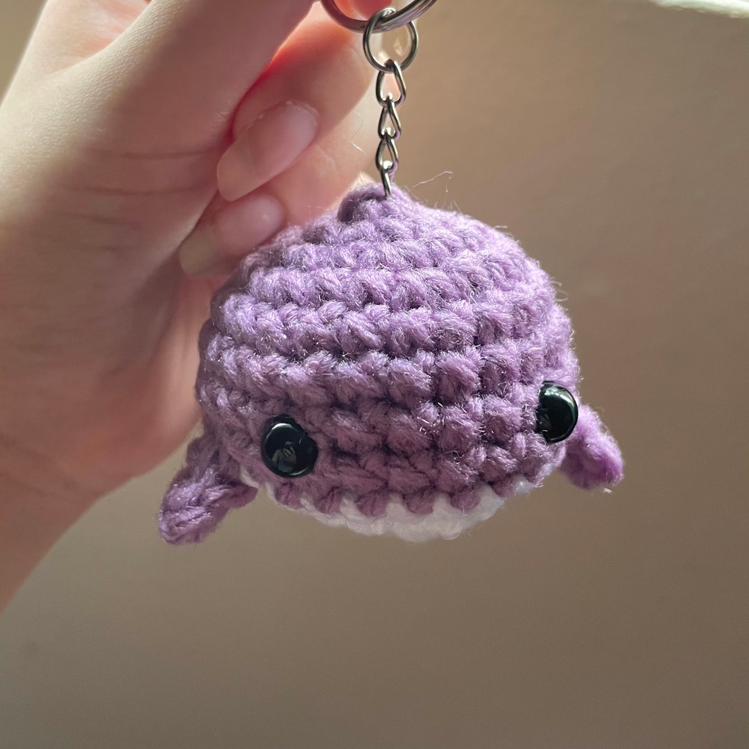 Crochet Whale, Whale Keychains, Crochet Whale Keychain, Handmade Whale ...