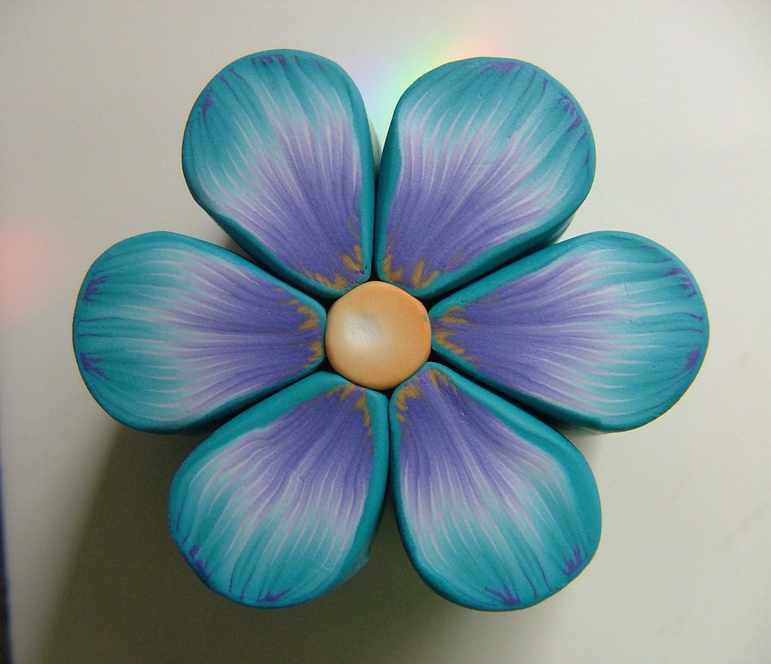 Tutorial Polymer Clay Cane Simple Spliced Flower How To | Etsy