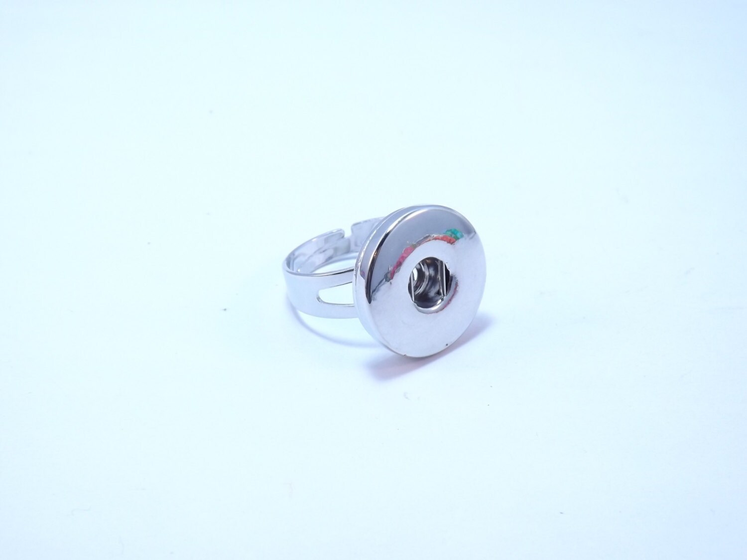 Snap Button Adjustable Ring With Handmade Colorful Millefiori - Etsy