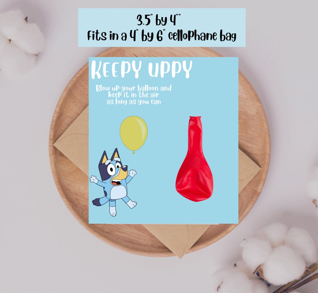 Keepy Uppy Bluey Party Favors for Gift Party Blue Dog Theme Boys ...