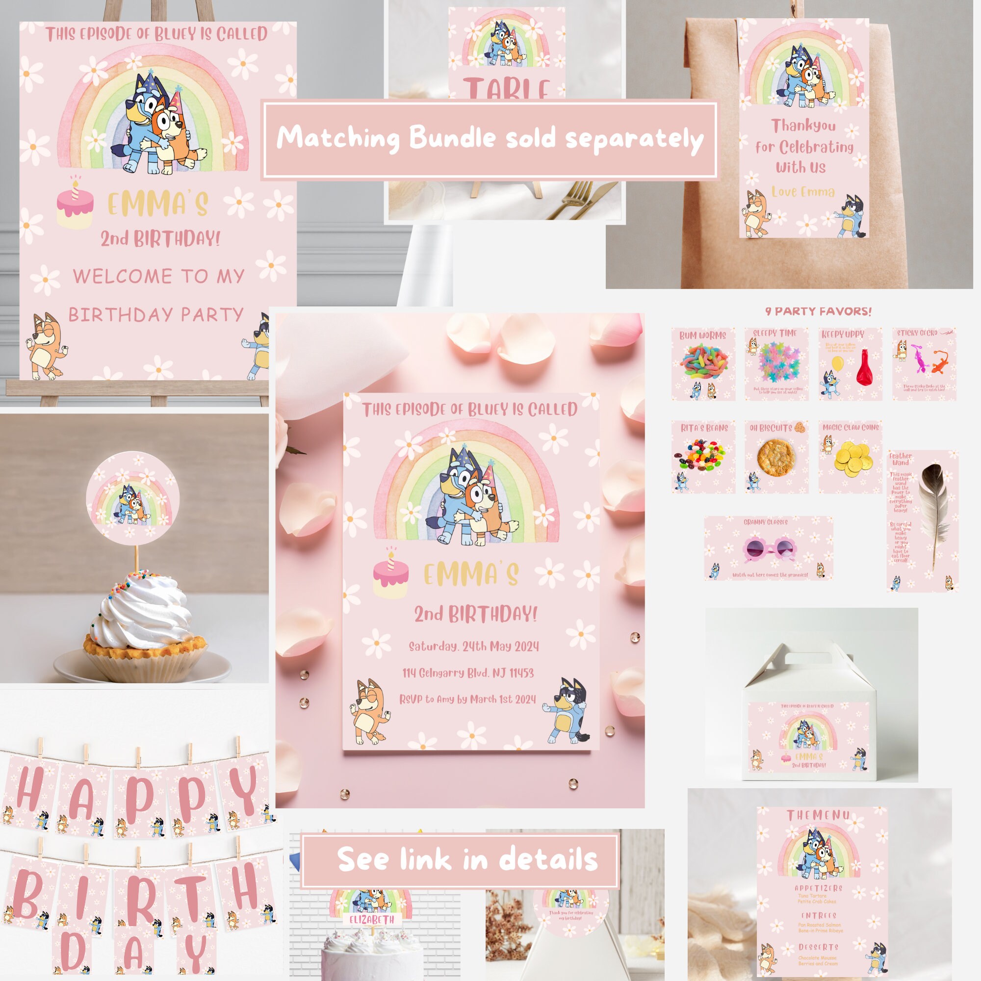 Magic Claw Coin Bluey Party Favors for Gift Party Blue Dog Theme Girls ...