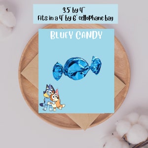 Bluey Candy Bluey Party Favors for Gift Party Blue Dog Theme Boys ...
