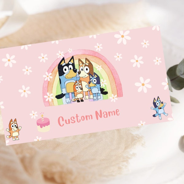 Bluey Food Name Cards - Etsy