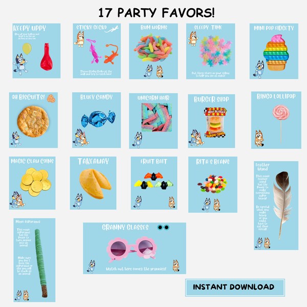 Bluey Sticky Gecko Label - Etsy