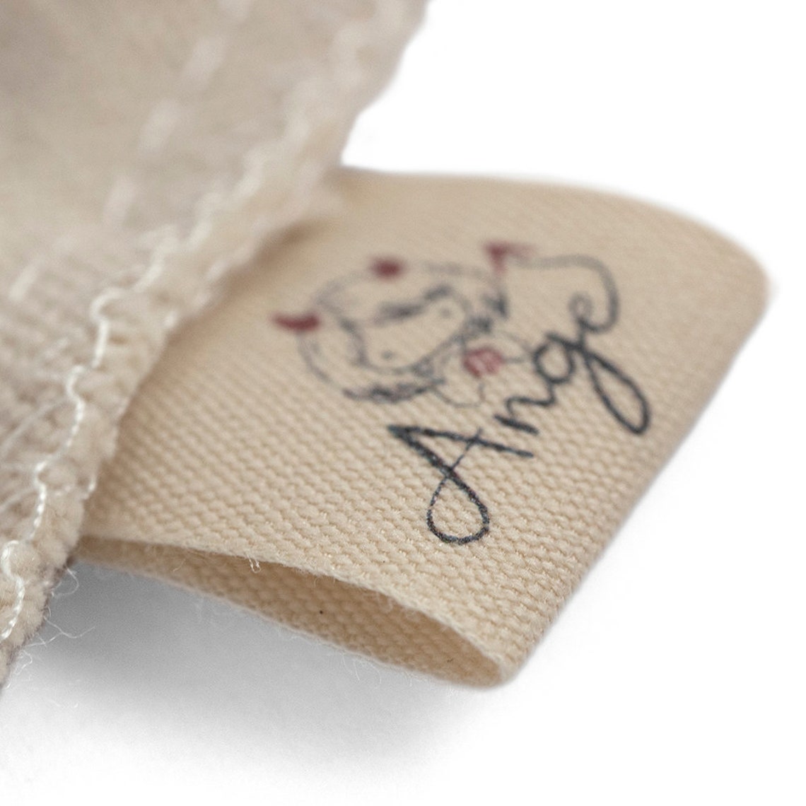 20mm Personalized Coton Labels Custom Fabric Label Clothing - Etsy