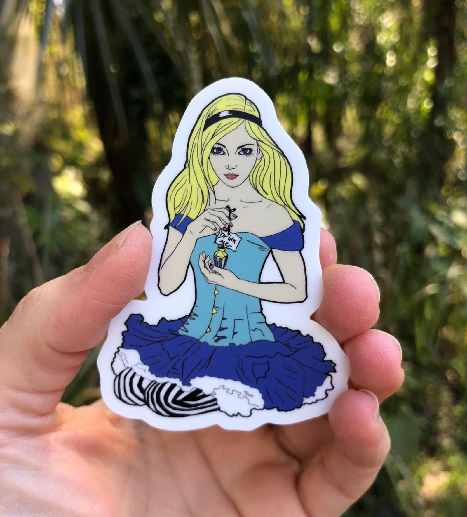 Alice in Wonderland Vinyl Sticker / Alice Sticker / Laptop - Etsy