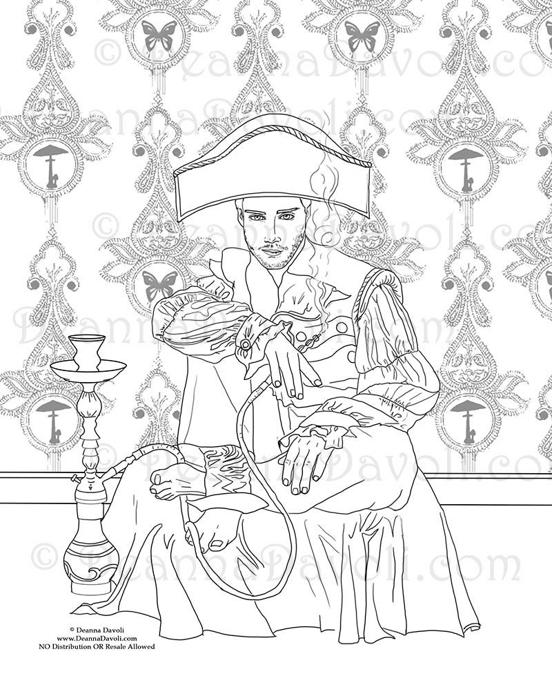 Alice In Wonderland Coloring Page Book / Adult Coloring Pages | Etsy