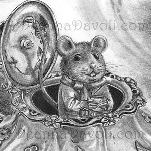 Dormouse / Alice in Wonderland Art Print / Gothic / Fairy Tale ...