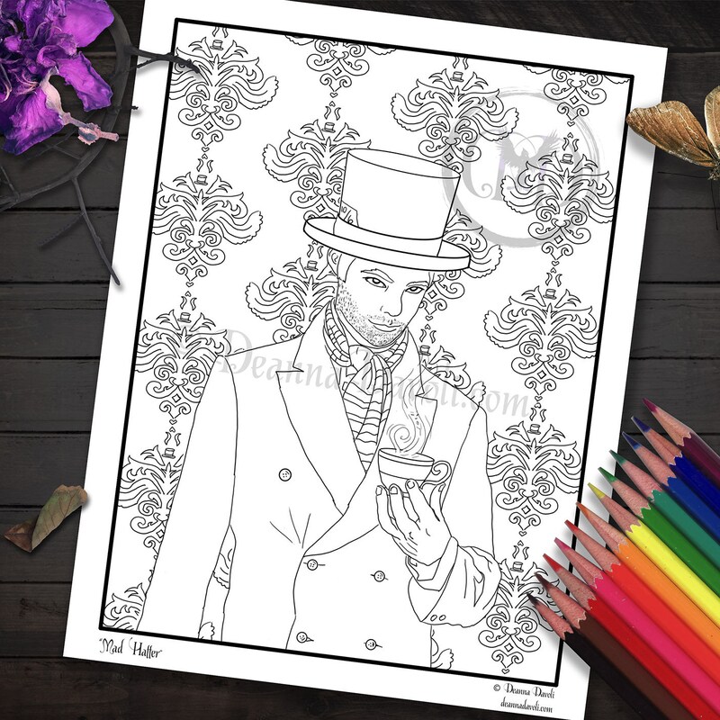 Printable Mad Hatter - Etsy