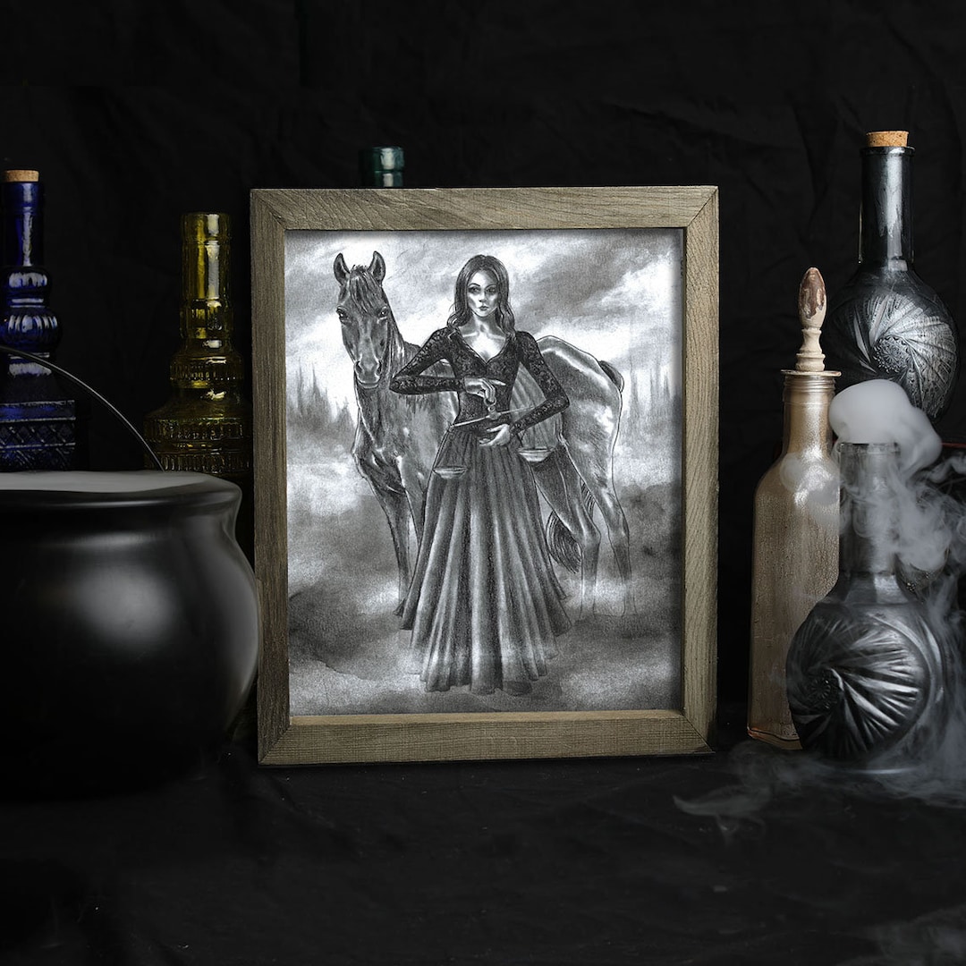 Famine Art Print / Four Horsemen of the Apocalypse / Food Merchant / 4 ...