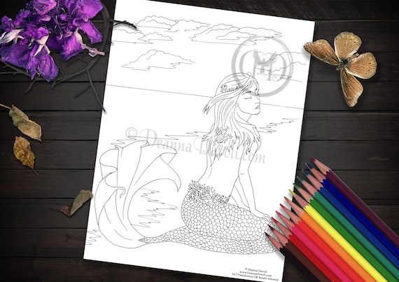 Coloring Pages Of H2o Mermaids