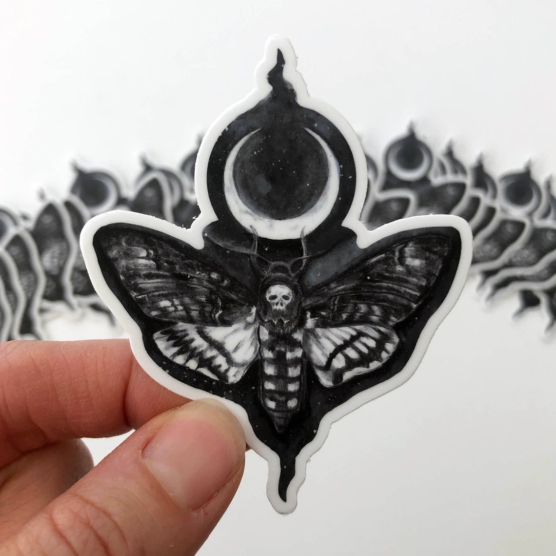 Death Moth Sticker / Stickers for Hydroflask / Witchy Gifts / - Etsy